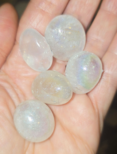 Angel Aura Quartz Tumble Stones | Bee And Sparrow