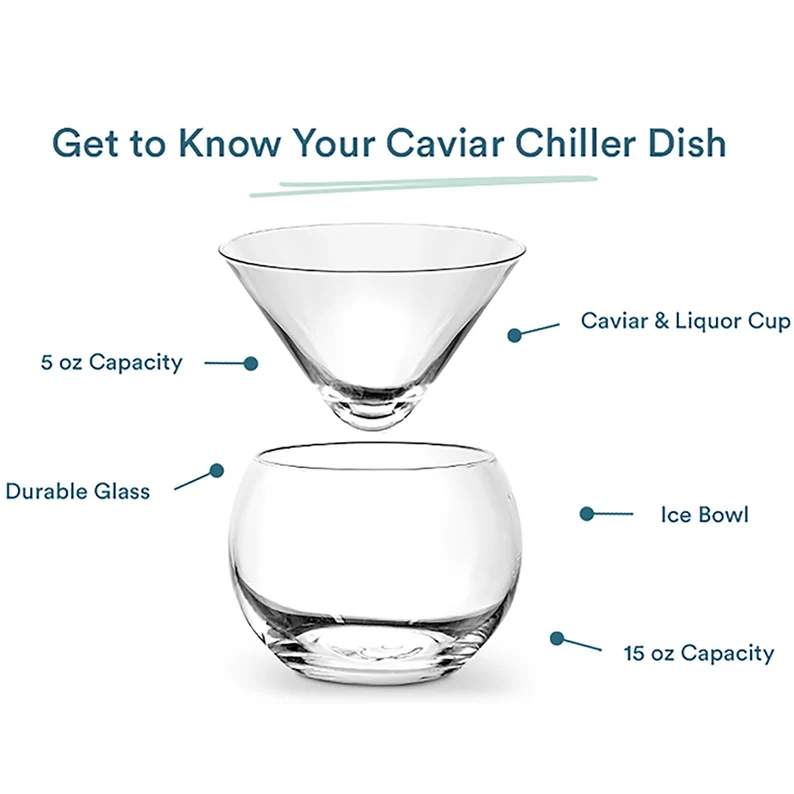Caviar Server Glass Dome | absolute CAVIAR