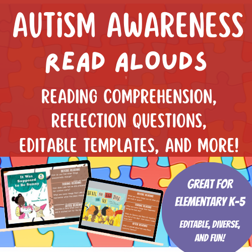 Autism Awareness Month | Read Alouds | Reading Comprehension ...
