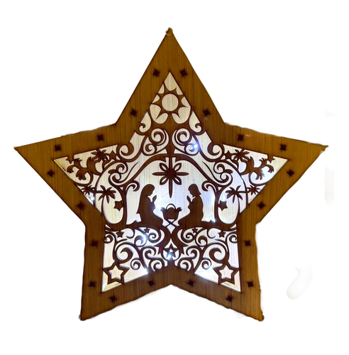 Star Light Box (Manger Scene) | Nature’s Wooden treasures