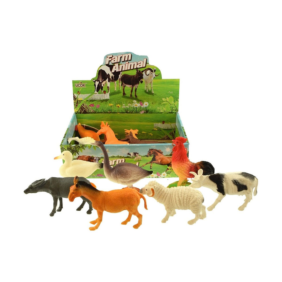 Vinyl Farm Animals (12) | OLEGO DISTRIBUTION
