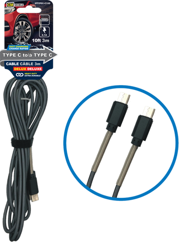 10 Feet Cables Type-C to Type-C | OLEGO DISTRIBUTION