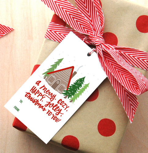 Cozy Cabin Gift Tags | KTFDesign