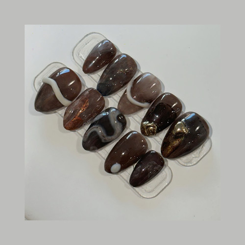 Texture of brown | Komi Nailtip