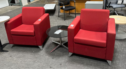 Red Fabric Club Chair | Jamesville Furniture