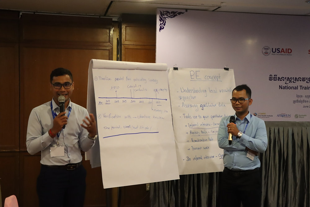 Training of Participatory Epidemiology (PE) trainers and PE workshop