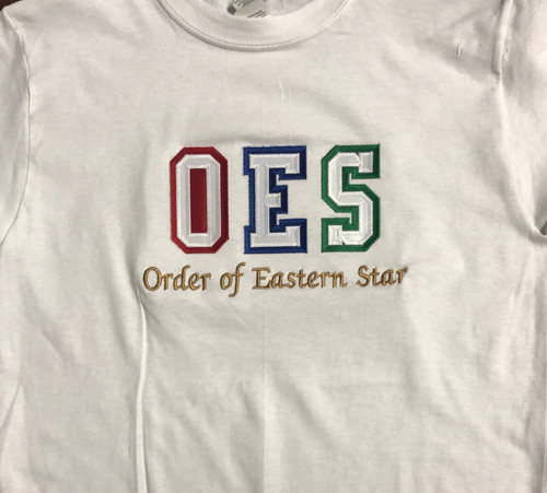 Tee Short Sleeve White (OES) | GreekStreet Apparel