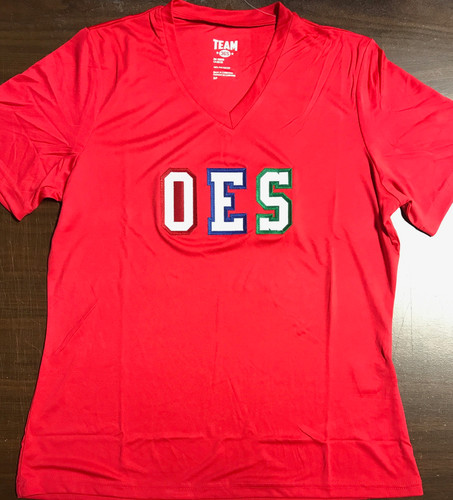 Dri fit Order of Eastern Star Red (OES) | GreekStreet Apparel