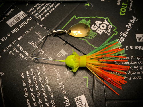 Colt .45 Spinnerbait (The Firetiger) | GA Boy Lures