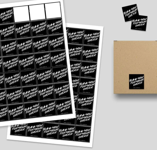 Custom Square Sticker Printing (3cm, 4cm)