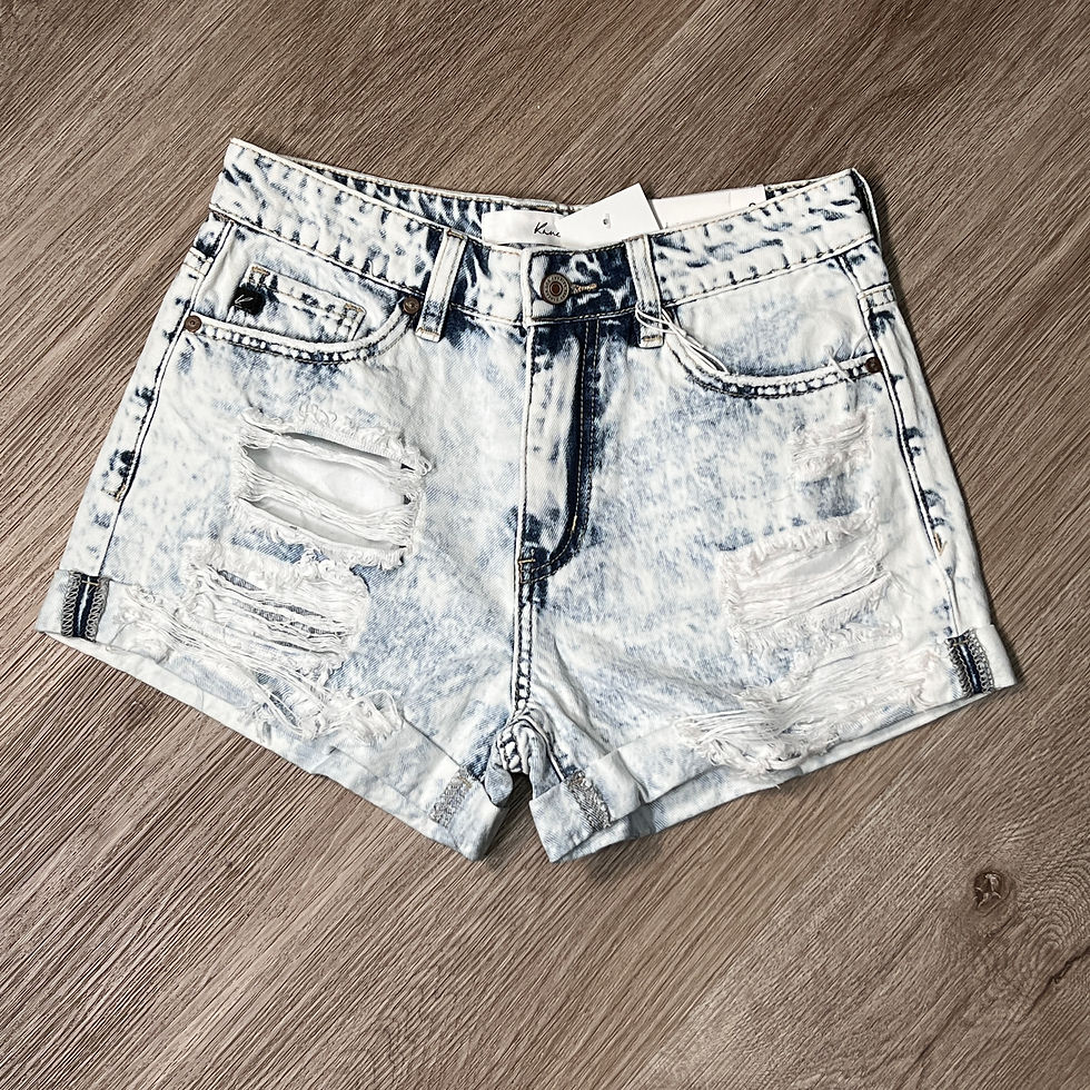 Emma Acid Wash Short | Poppi & Ari