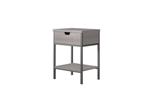 Clarke Bedside Table with Drawer and Scooped Handles | D12 Interiors