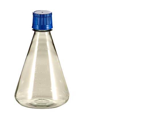 PC Erlenmeyer Flask, 2000ml, Flat base, sterile | EPICA, S.L.