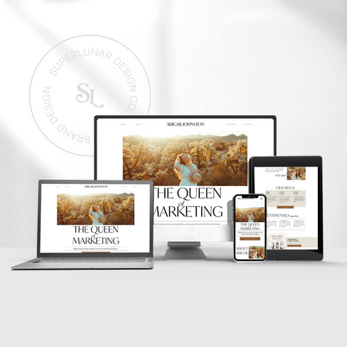 Abigail Website Template | Superlunar Design