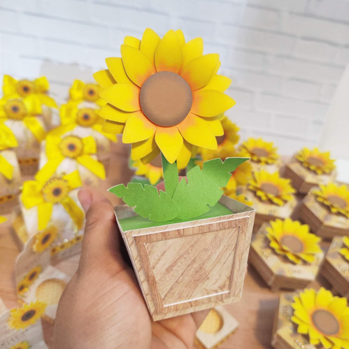 Mini Vaso - Girassol | Kif Criações