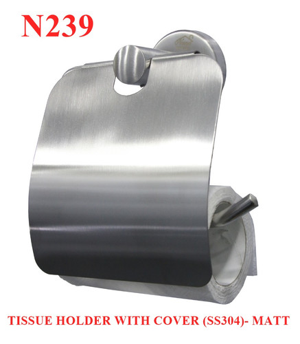 Tissue Holder With Cover Matt | Hardware Homes