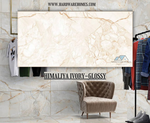 Himaliya Ivory - Glossy 60x120 Granite Tiles | Hardware Homes
