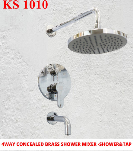 4 Way Concealed Brass Shower Mixer-Shower & Tap | Hardware Homes