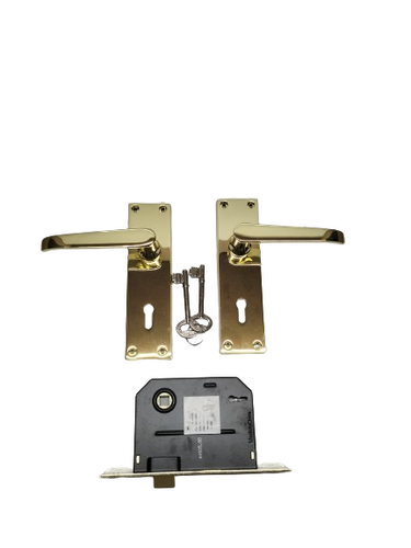 Union 2 Lever Lock Zinc Victoria Handle | Hardware Homes