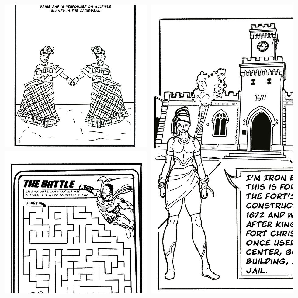 coloring pages caribbean islands