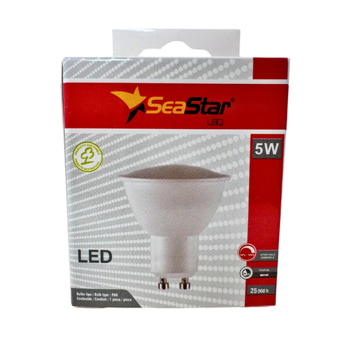 Bombillo Dicroico LED GU10 5W 3000K SeaStar | Electrocable