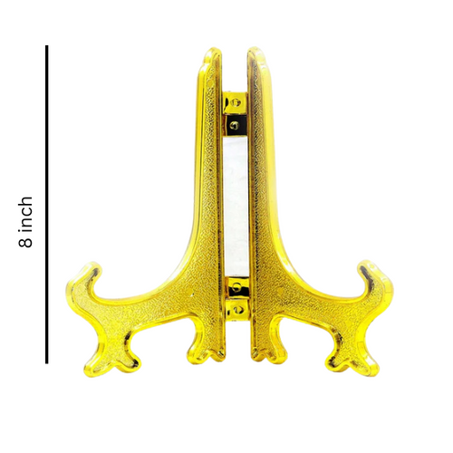 Gold Finish Plastic Folding Stand | Mithila Resin Art