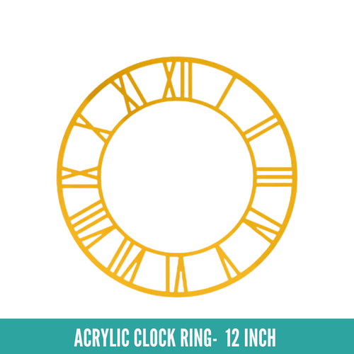 Acrylic Clock Ring- 12 Inch | Mithila Resin Art