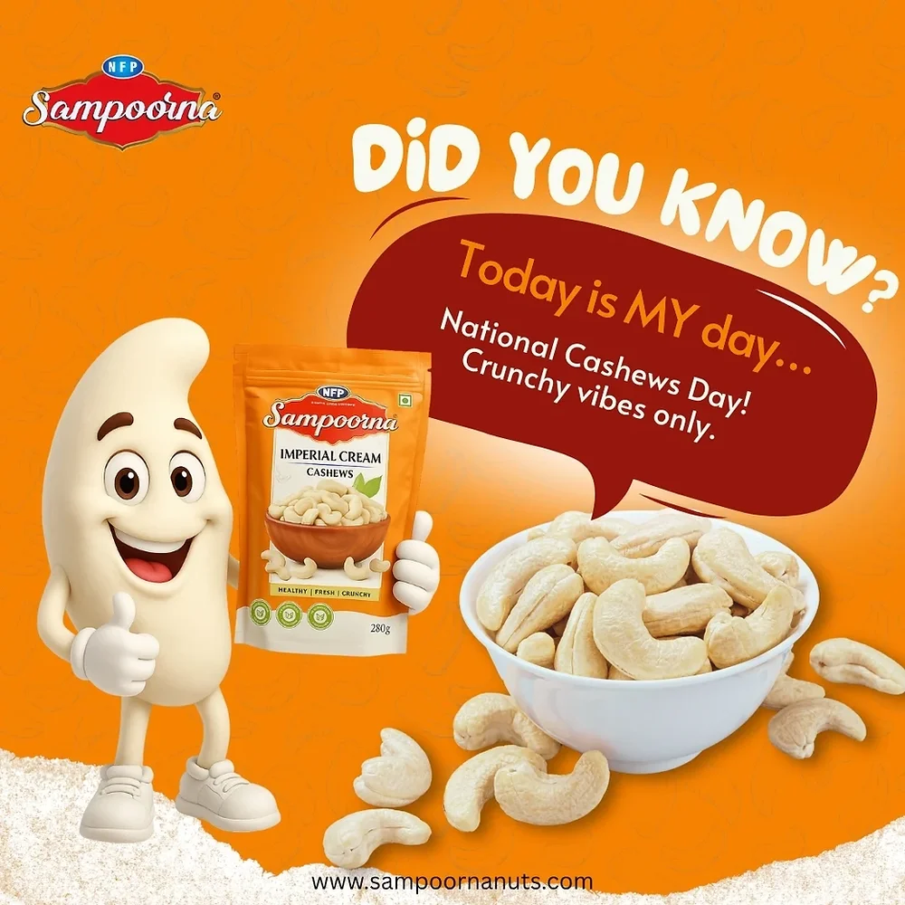 National Cashew Day: History, Benefits, & Why NFP Sampoorna Foods