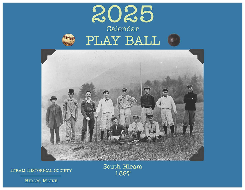 2025 Calendar - Play Ball! | Hiram Historical
