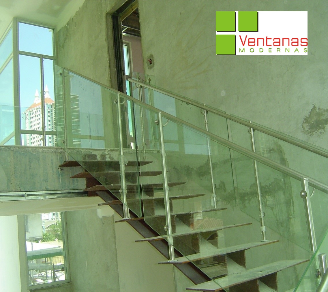 Barandas | Ventanas Modernas | Barrandas de vidrio | Vidrio templado ...