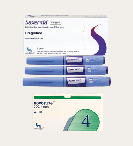 Saxenda 6mg/ml - 1 Box + BD/Novofine 4mm - 1 Box | Jan Medical Group