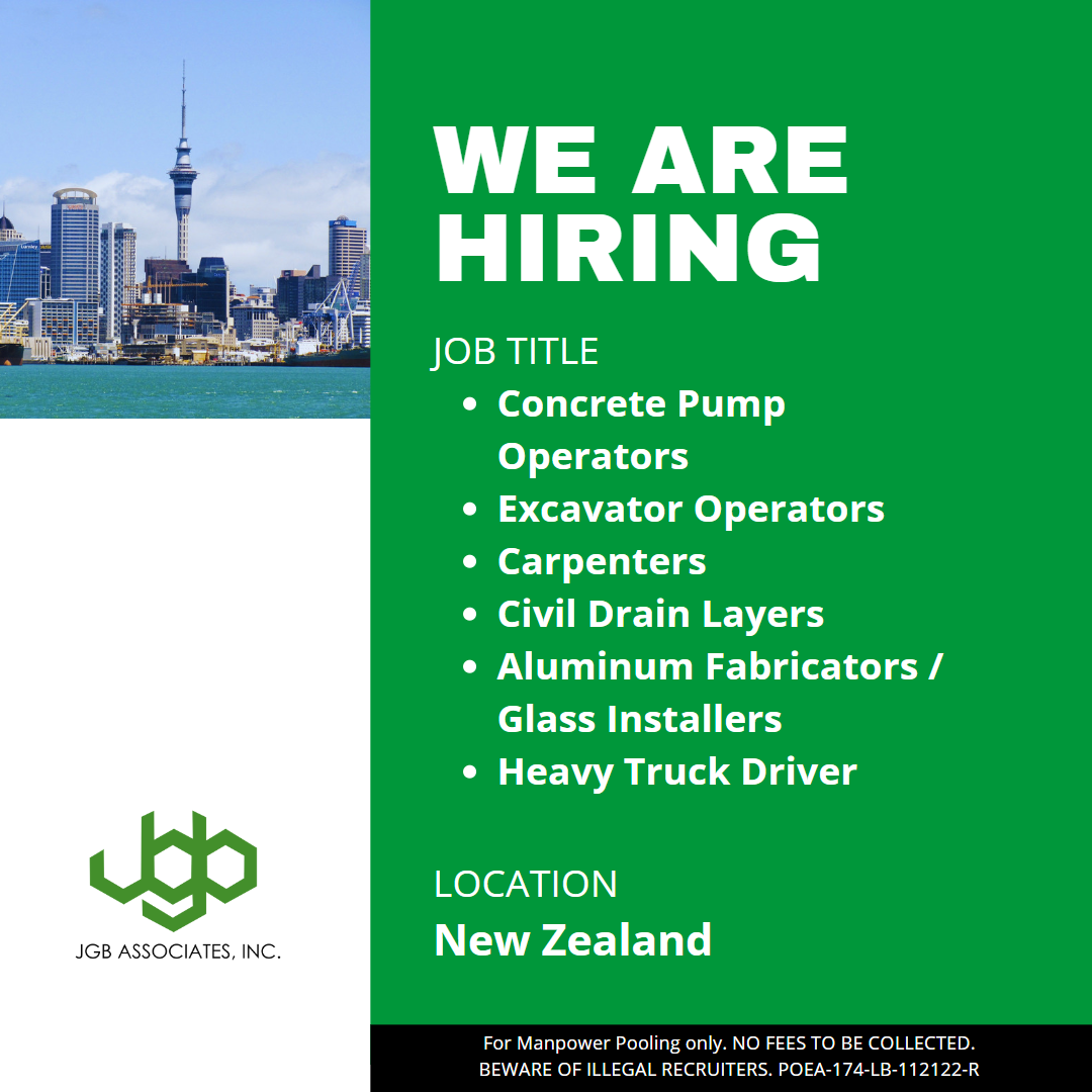 NEW ZEALAND HIRING - VARIOUS POSITIONS