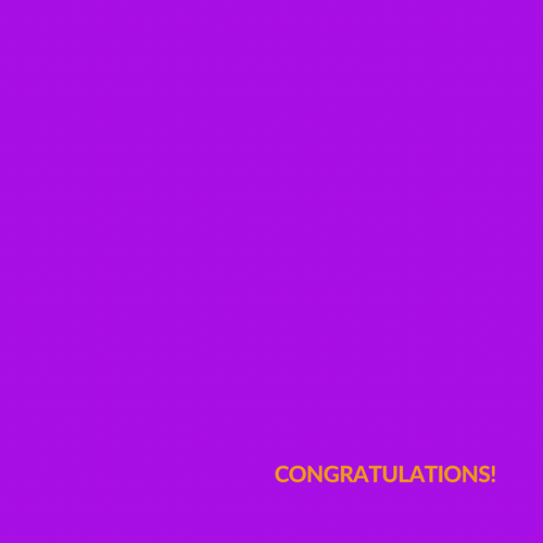 CONGRATULATIONS • PURPLE | PinMe1913