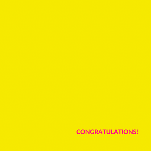CONGRATULATIONS • YELLOW | PinMe1913
