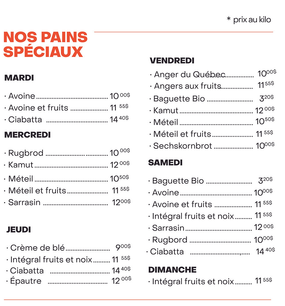 FRAIS DU JOUR | Artisan Borderon