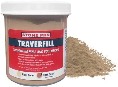 Travertine Hole Filler Dark - 1 Pound | Pedra Rustica US