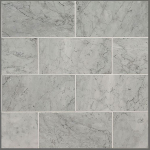 6"X12" CARRARA WHITE SUBWAY TILE (POLISHED) - 5 sq.ft/box | Pedra ...