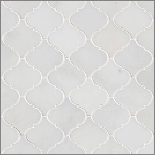 GREECIAN WHITE ARABESQUE TILE - 10 sq.ft/box | Pedra Rustica US
