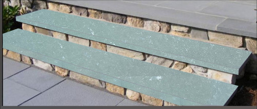 12" X 96" X 2" CARIBBEAN BLUESTONE TREAD | Pedra Rustica US