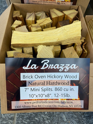 7" Mini Splits Brick Oven Hickory Wood. Natural Hardwood. 12-15lb. 860 ...