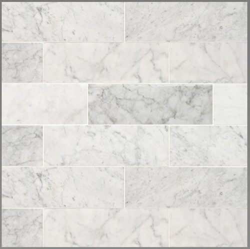4"X12" CARRARA WHITE SUBWAY WALL TILE (HONED) - 4.95 sq.ft/box | Pedra ...