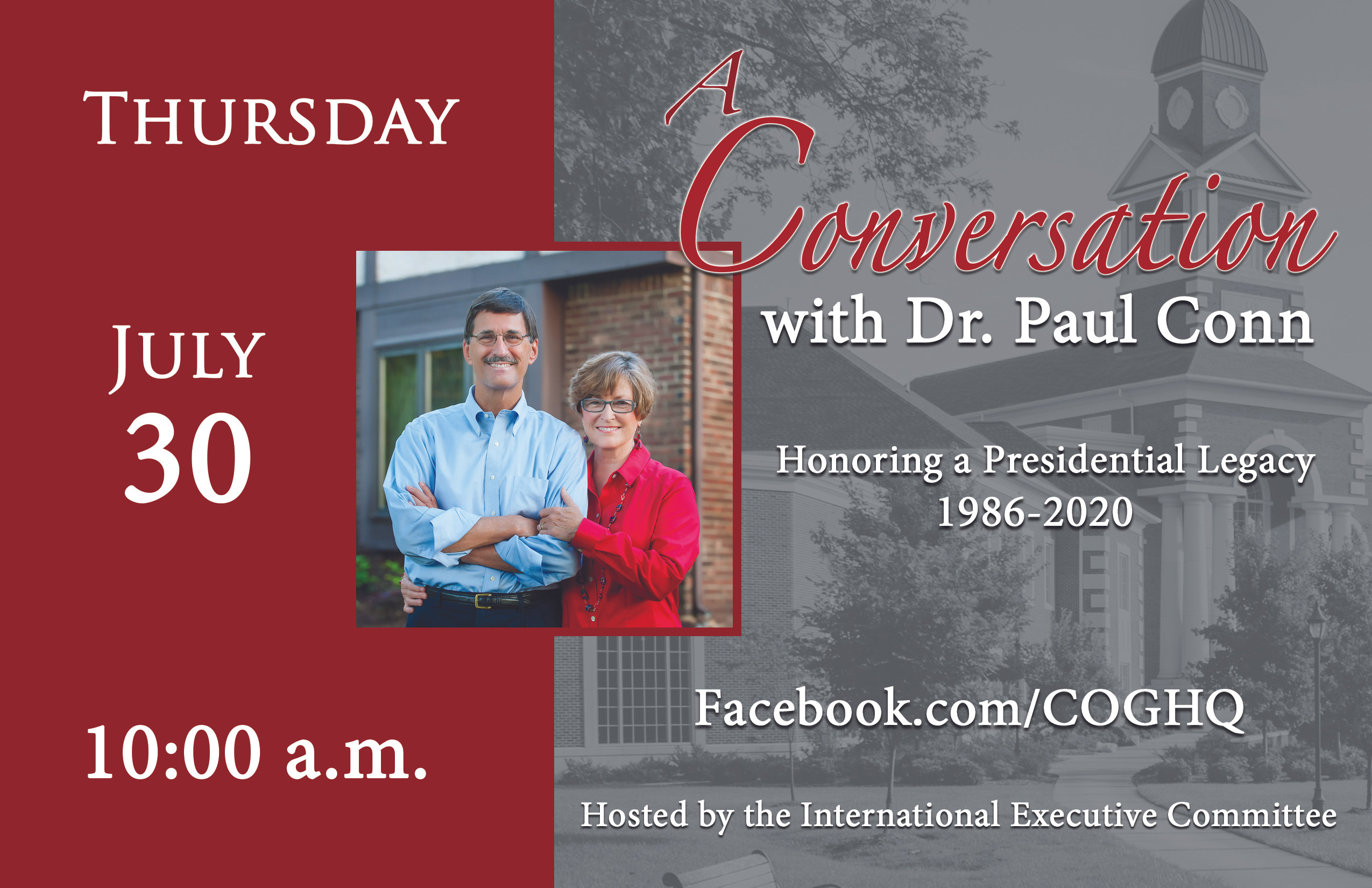 IEC Zoom Meeting with Dr. Paul Conn