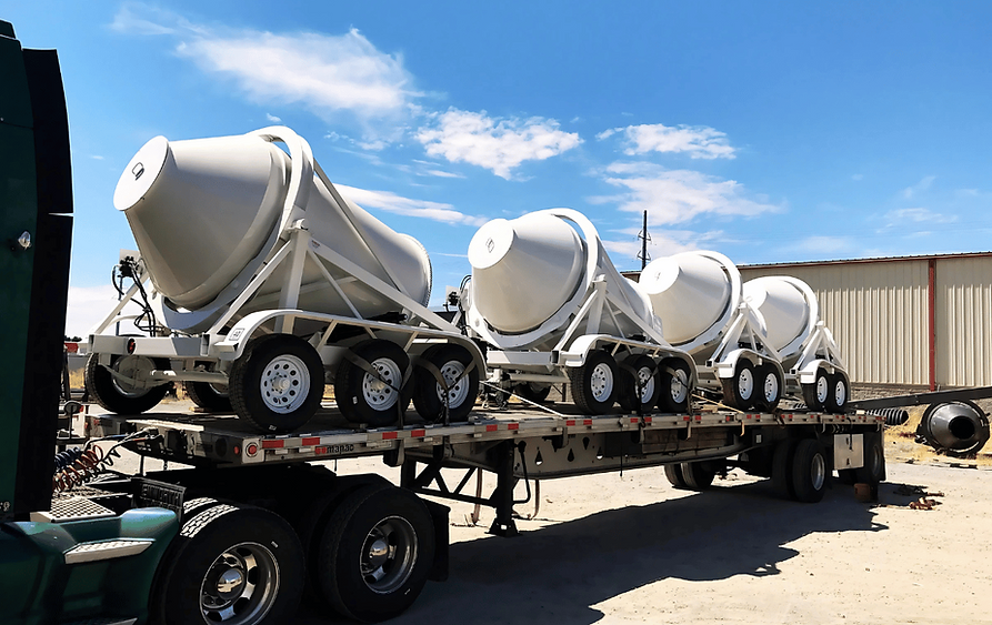 Portable Concrete Mixer Trailers | Mix Right Manufacturing Systems ...