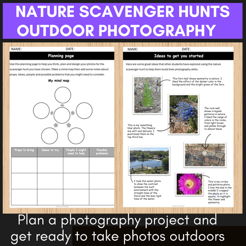 Nature scavenger hunt outdoors photography visual art project | Anne ...