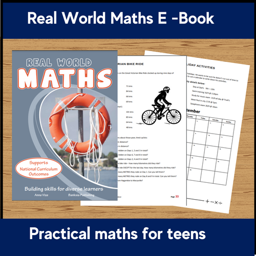 Real world maths - building skills for diverse learners | Anne Vize Writing