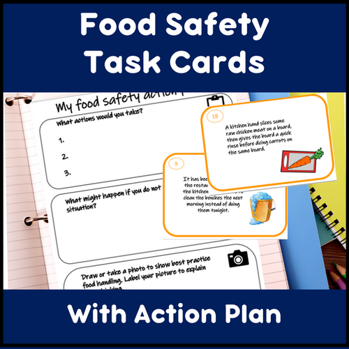 Food handling scenarios task cards | Anne Vize Writing