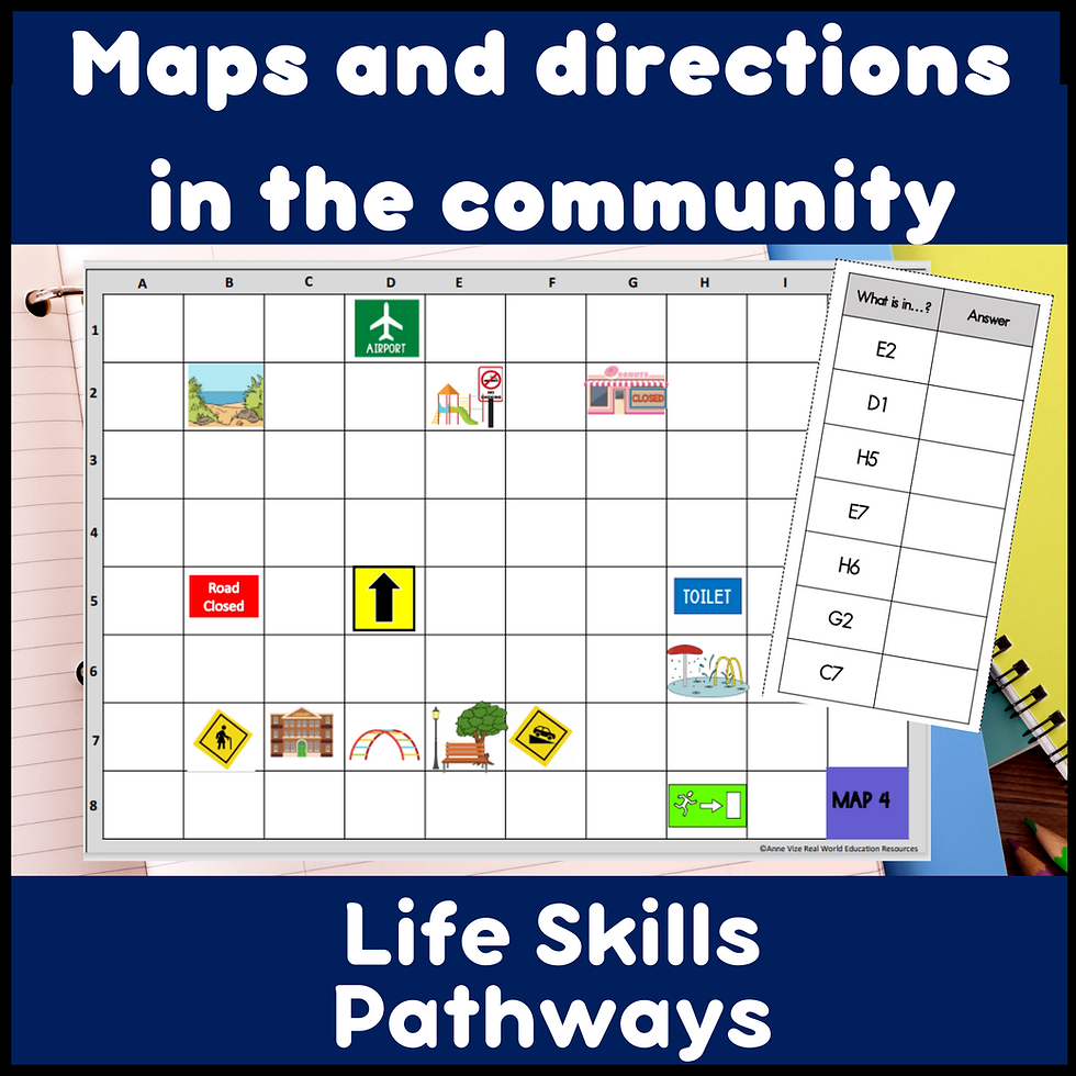 Maps and directions in the community activities and printables | Anne ...