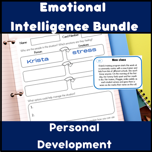 Emotional intelligence activities bundle | Anne Vize Writing