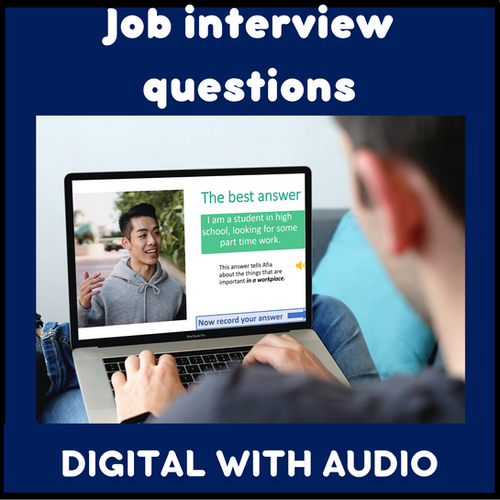 Job interview skills and questions digital interactive tool for ASD ...