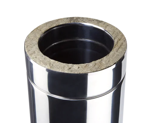 Conduit Double Paroi Isolé Diamètre 130mm - Isotip Joncoux - Inox | accessoirescheminee